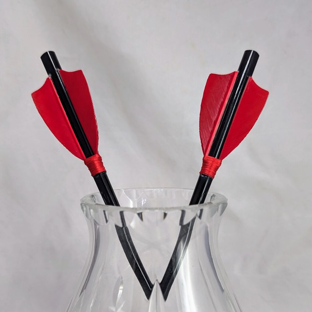 tri-feathered arrow hair sticks - A Case of Random